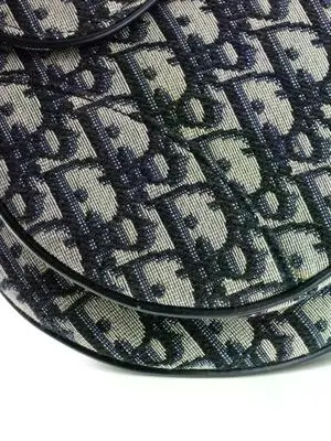 Dior Saddle Handbag Oblique Canvas Medium - Blue