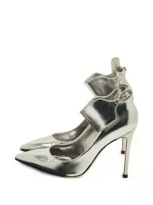 GIANVITO ROSSI Ankle-cuff Pointed-toe Pumps