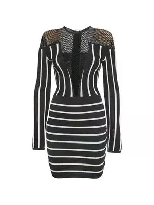 Balmain Striped Mini Dress