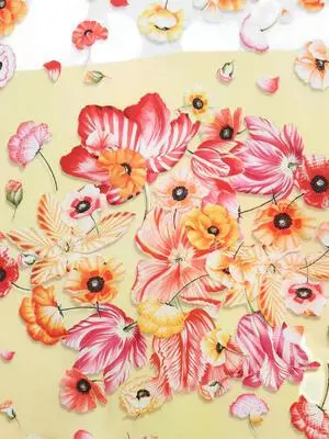 FERRAGAMO Floral-print Silk Scarf - Yellow