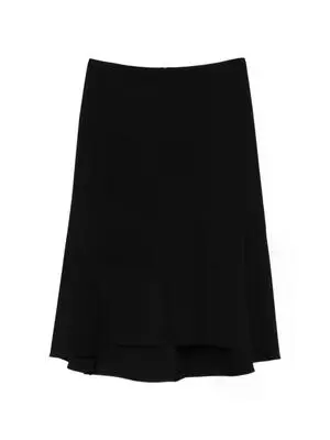 JIL SANDER Zip-fastening Layered Midi Skirt
