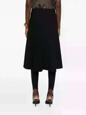 JIL SANDER Zip-fastening Layered Midi Skirt