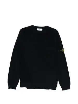 Stone Island Crew-neck Logo-patch Sweater