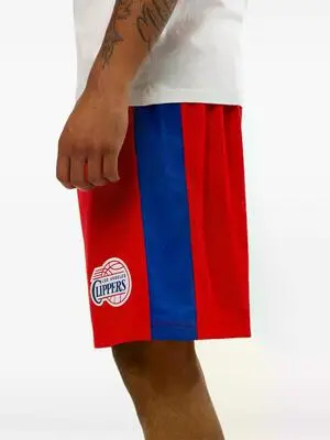 Mitchell & Ness Nba Los Angeles Clippers Track Shorts - Red