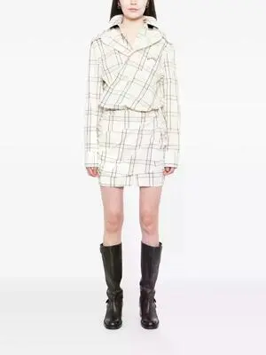 Attico Plaid Mini Dress
