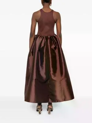MARQUES' ALMEIDA Satin-skirt Midi Dress