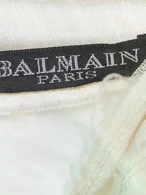 Balmain Satin Blouse With Bow Detail