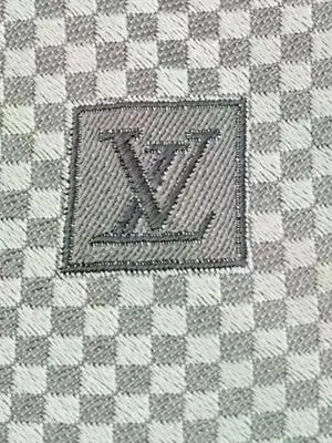 LOUIS VUITTON Damier Ebène Silk Neck Tie