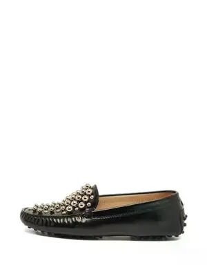 TOD'S Metal-accent Leather Loafers