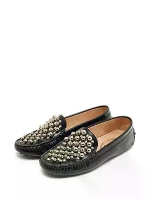 TOD'S Metal-accent Leather Loafers