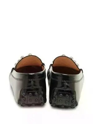 TOD'S Metal-accent Leather Loafers