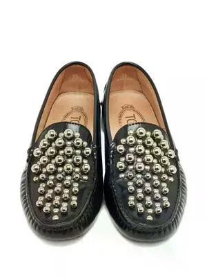 TOD'S Metal-accent Leather Loafers