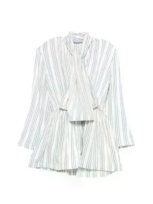 ROWEN ROSE Striped Scarf Mini Dress