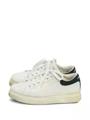 Prada Leather Lace-up Sneakers