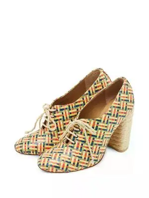 Tory Burch Fabienne Woven Straw Pumps
