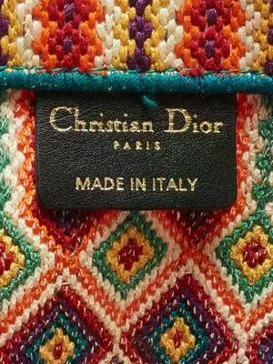 Dior Book Embroidered Tote