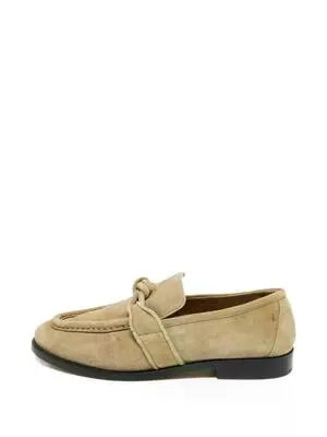 Bottega Veneta Knot Suede Loafers