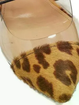 AQUAZZURA Leopard-print Buckle Mules