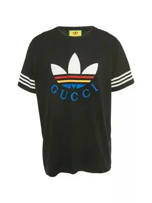 Gucci Logo-print Stripe.detail T-shirt