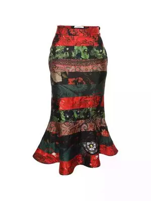 Givenchy Floral-print Midi Skirt