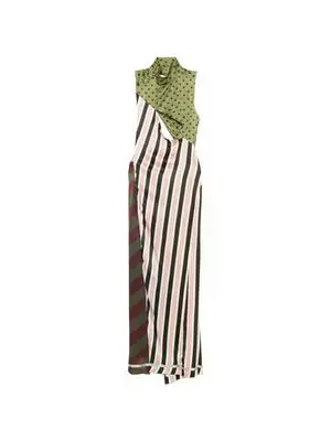 Jean Paul Gaultier Patchwork Sleeveless Maxi Dress
