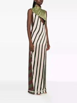 Jean Paul Gaultier Patchwork Sleeveless Maxi Dress