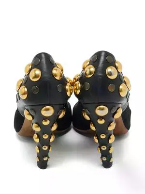 Gucci Studded Suede Pumps