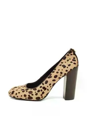 Tory Burch Calf-hair Block-heel Pumps