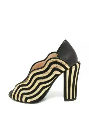 Fendi Block-heel Leather Sandals