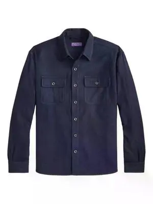 Ralph Lauren Purple Label Herringbone Buttoned Shirt