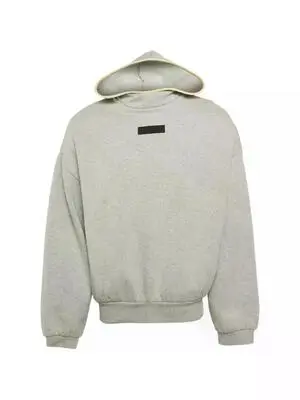 Fear Of God Logo Patch Hoodie - Grey