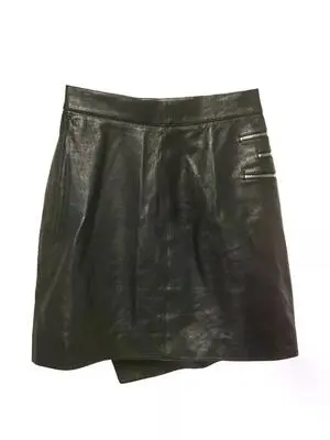 Saint Laurent Zip-fastening Leather Mini Skirt