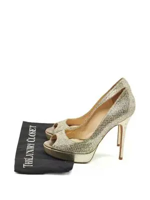 JIMMY CHOO Luna Peep-toe Pumps
