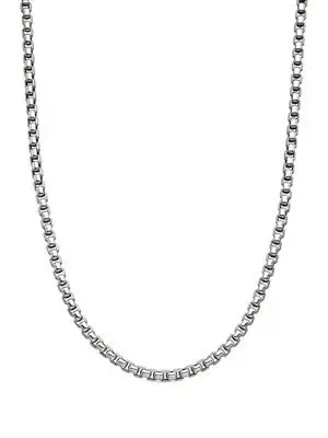 David Yurman Box Chain Necklace - Silver
