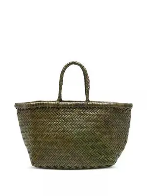 Dragon Diffusion Small Bamboo Triple Jmp Woven Tote Bag - Green
