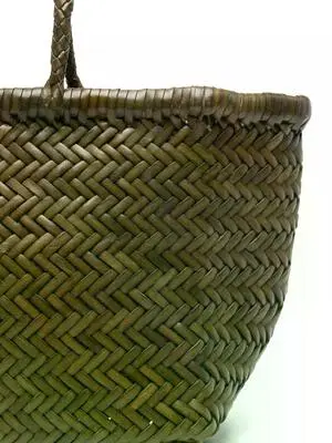 Dragon Diffusion Small Bamboo Triple Jmp Woven Tote Bag - Green