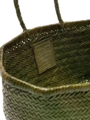 Dragon Diffusion Small Bamboo Triple Jmp Woven Tote Bag - Green