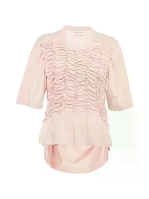 Dries Van Noten Vintage Gathered Top