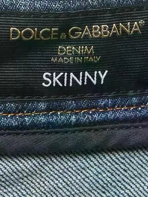 Dolce & Gabbana Logo-patch Skinny Jeans