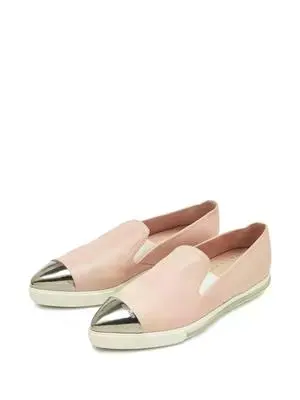 Miu Miu Cap-toe Slip-on Sneakers