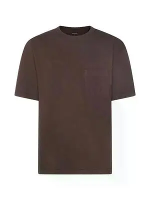 LEMAIRE Patch-pocket T-shirt - Brown