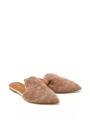 MALONE SOULIERS Suede Pointed Toe Mules