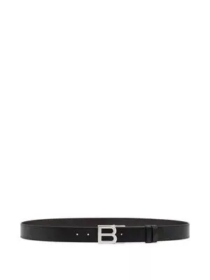 Bally B-logo Reversible Leather Belt - Black