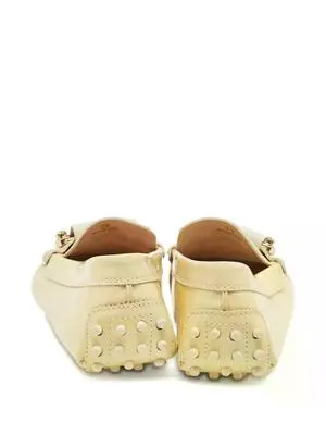 TOD'S Fringe-detail Loafers - Neutrals