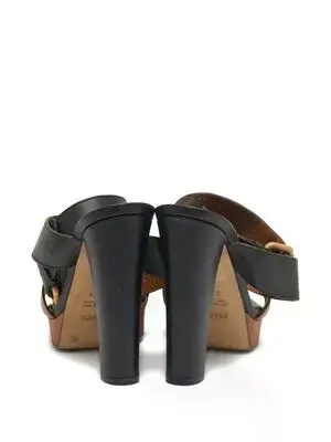 Fendi Platform Block-heel Sandals