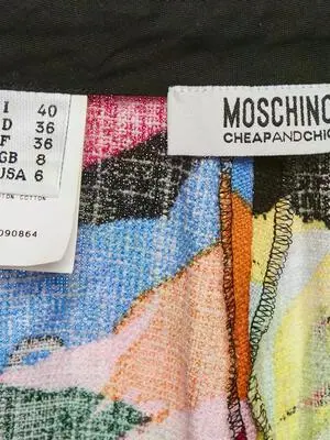 Moschino Crepe Fish-print Trousers