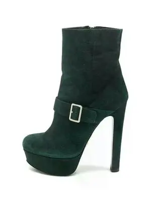 Women's Buckle Platform Boots