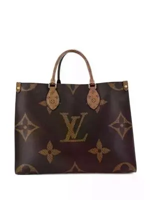 LOUIS VUITTON Onthego Reverse Monogram Giant Mm Tote Bag - Brown