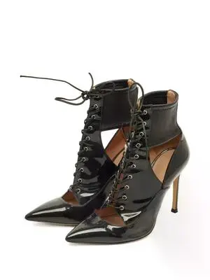 GIANVITO ROSSI Lace-up Pointed Toe Boots