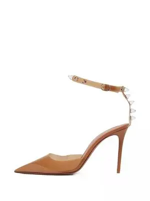 Amina Muaddi Julia Pointed-toe Pumps